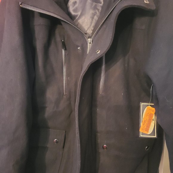 Domini International | Jackets & Coats | Mens Wool Blend Jacket Faux ...